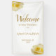 Modern Elegant Yellow Roses Floral Wedding Welcome Banner | Zazzle