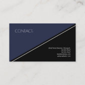 Modern elite stand out diagonal split business card | Zazzle