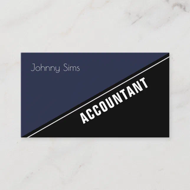 Modern elite stand out diagonal split business card | Zazzle