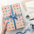 Modern Elmo Pattern Wrapping Paper | Zazzle