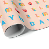 Modern Elmo Pattern Wrapping Paper | Zazzle