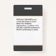 Modern Employee Bar Code Logo ID Custom Card Badge | Zazzle