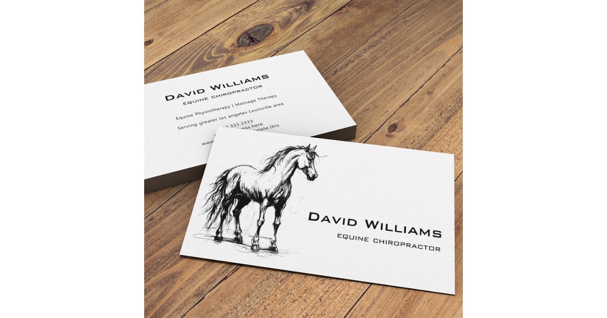 Modern Equine Chiropractor Physiotherapist Business Card | Zazzle Modern Equine Chiropractor Physiotherapist Business Card | Zazzle