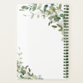 Modern Eucalyptus Botanical Greenery Recipe Notebook | Zazzle