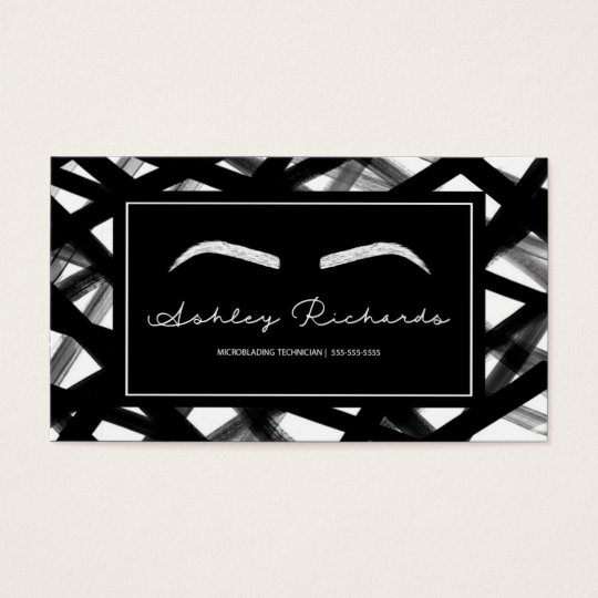 Modern Eyebrows Microblading Beauty Business Card | Zazzle.com