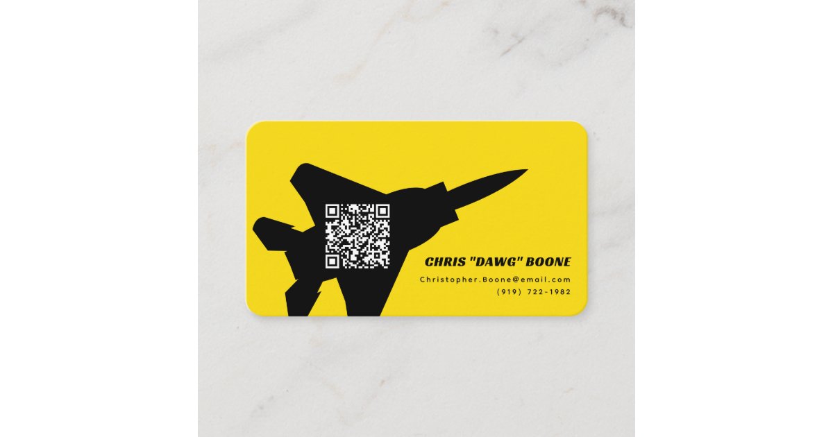 Modern F-15 Fighter Jet Business Card | Zazzle