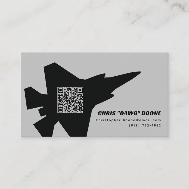 Modern F-35 Lightning Fighter Jet Business Card | Zazzle