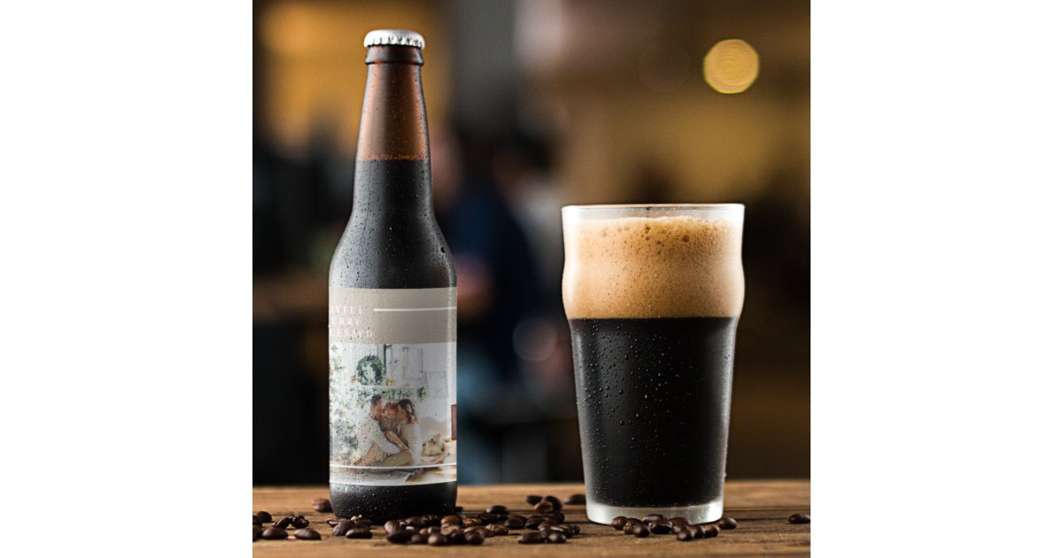 Modern Family Photo | Joyful Merry Blessed Beer Bottle Label | Zazzle