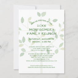Modern Family Reunion Family Tree invitation | Zazzle