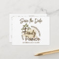 Modern Family Reunion Tree Save the Date Postcard | Zazzle