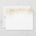 Modern faux gold glitter personalized Stationery Note Card | Zazzle