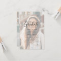 Modern Faux Vellum Overlay Photo Graduation Party Invitation | Zazzle