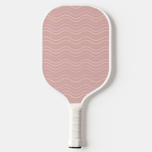 Modern Feminine Girly Pink Custom Name Geometric Pickleball Paddle | Zazzle