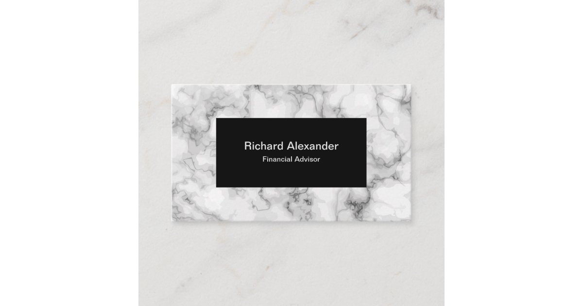 Modern Financial Advisor Business Card | Zazzle