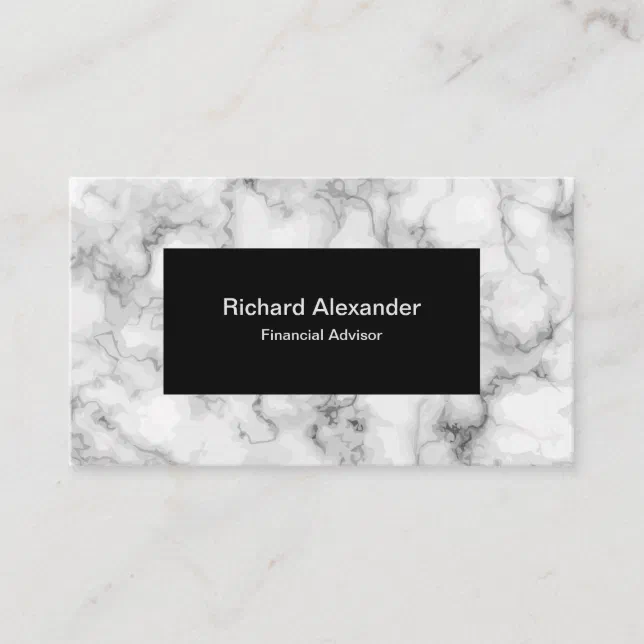Modern Financial Advisor Business Card | Zazzle