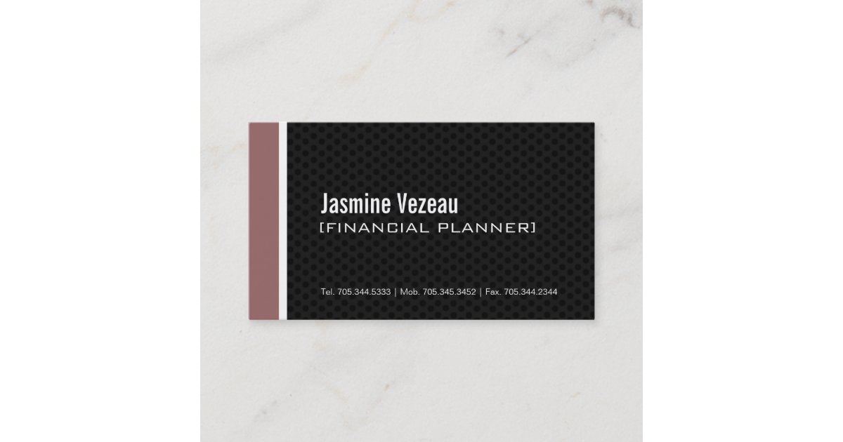 Modern Financial Planner Business Cards | Zazzle
