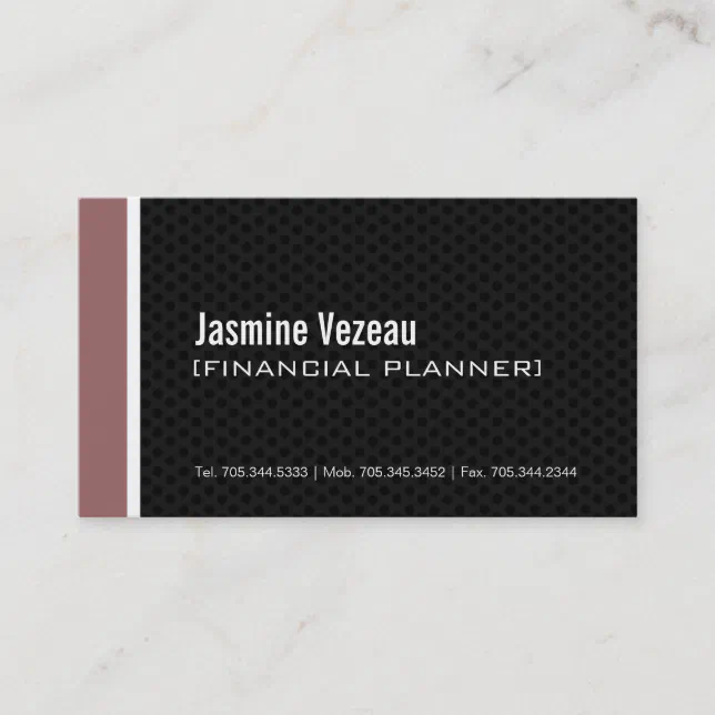 Modern Financial Planner Business Cards | Zazzle