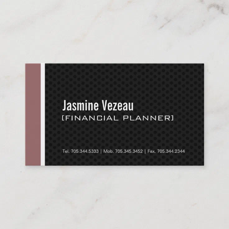 Modern Financial Planner Business Cards | Zazzle