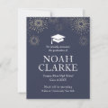 Modern Fireworks Graduation Announcement | Zazzle
