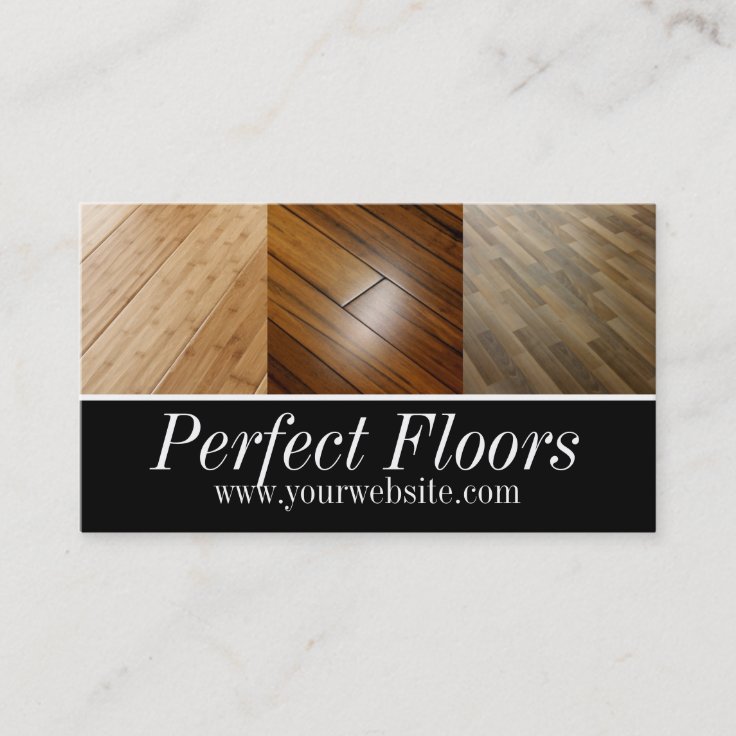 Modern Flooring Installation Hardwood Card | Zazzle