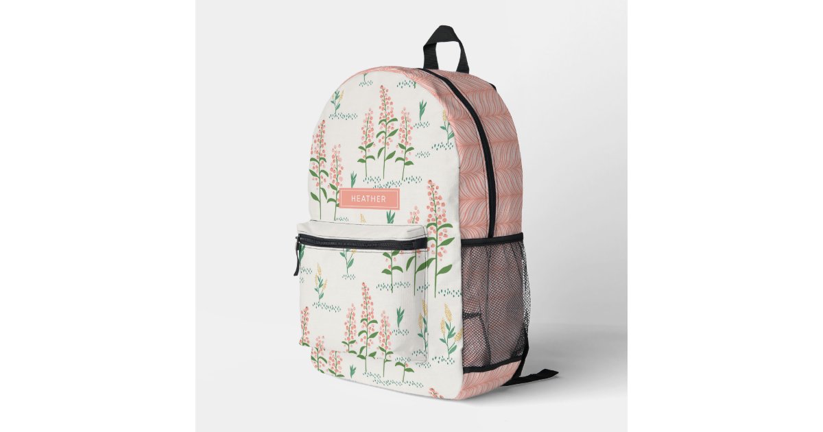 Modern Floral Backpack | Zazzle