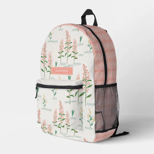 Modern Floral Backpack | Zazzle