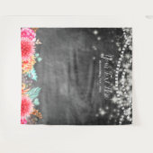 Modern Floral Boho Photo Booth Backdrop | Zazzle