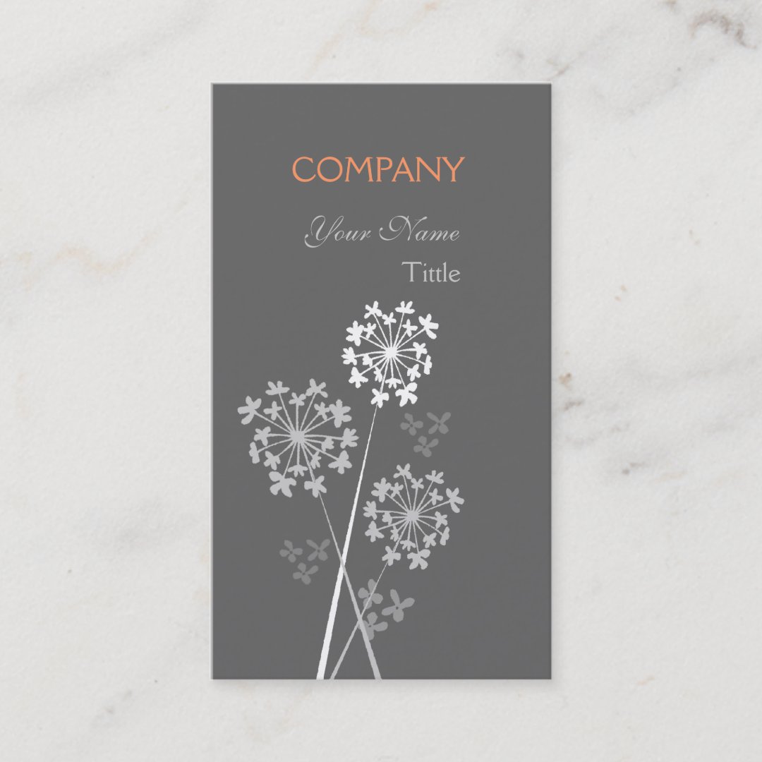 Modern Floral Elegant Fancy Dream Professional Business Card | Zazzle