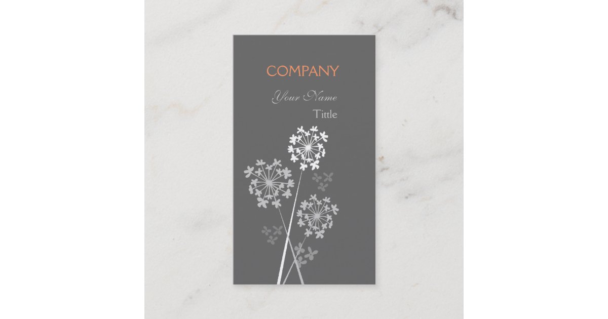 Modern Floral Elegant Fancy Dream Professional Business Card | Zazzle