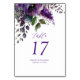 Modern Floral Garden Botanical Elegant Wedding Table Number | Zazzle
