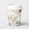 Modern Floral Paper Cups | Zazzle