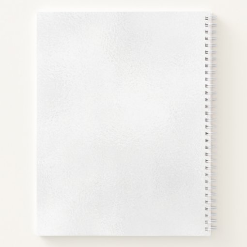 Modern Floral Personal Monogram Letter M Blue Gold Notebook | Zazzle