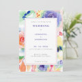 Modern Floral Rainbow LGBTQ Pride Wedding Invitation | Zazzle