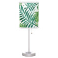 Modern floral watercolor tropical leaves table lamp | Zazzle