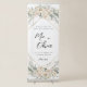 Modern Floral Wedding Welcome Minimalist Retractable Banner | Zazzle