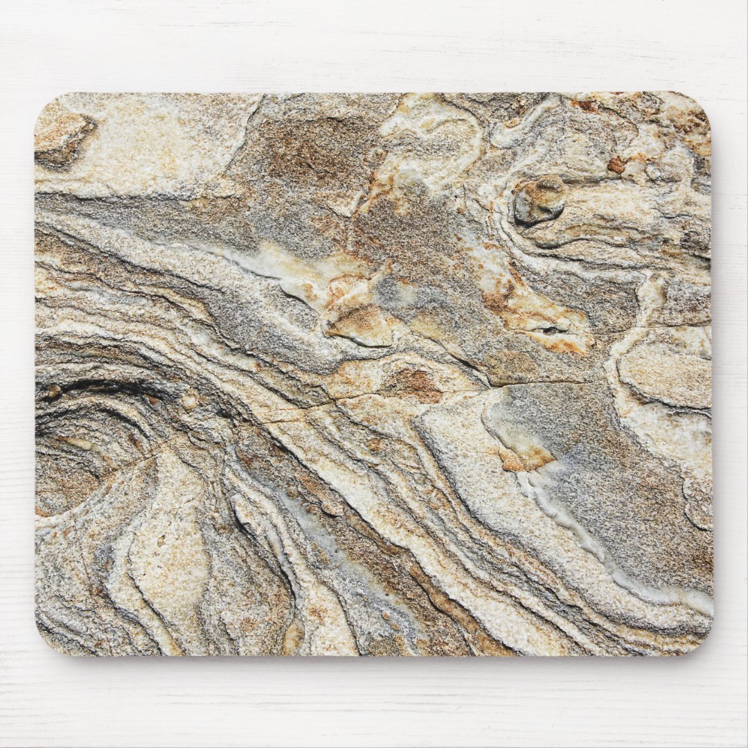 Modern Fractured Marble Stone Mouse Pad | Zazzle