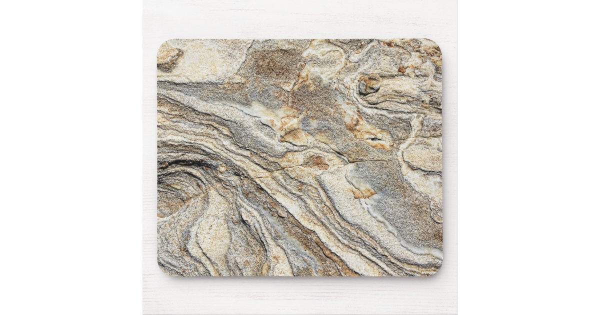 Modern Fractured Marble Stone Mouse Pad | Zazzle