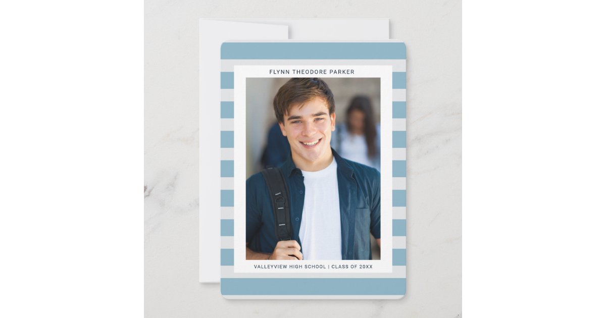 Modern Frame graduation announcement card | Zazzle