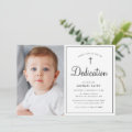 modern frame photo Dedication invitation | Zazzle