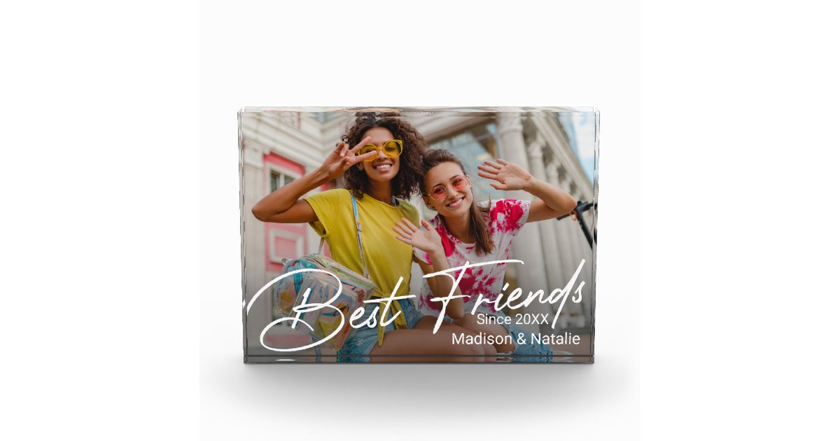 Modern Friendship Photo Gift | Zazzle