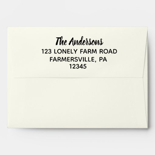 Modern Fruits and Vegetables Custom Patterned Envelope | Zazzle