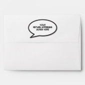 Modern Fun Comic Typographic Envelope | Zazzle