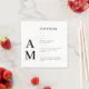 Modern Fun Facts Bold Black Typography Wedding Napkins | Zazzle
