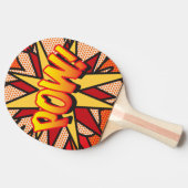 Modern Fun POW Comic Book Pop Art Ping Pong Paddle | Zazzle