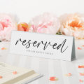 Modern Fun Wedding Reserved Table Tent Sign | Zazzle