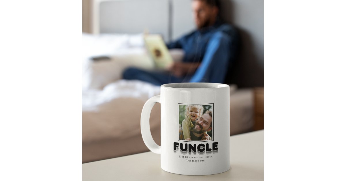 Modern Funcle Uncle Photo Coffee Mug | Zazzle
