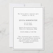 Modern Funeral Celebracion Spanish Memorial Photo Invitation | Zazzle