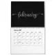 Modern Funky Black and White Calendar | Zazzle