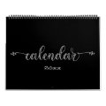 Modern Funky Black and White Calendar | Zazzle