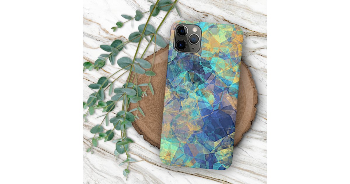 Modern Funky Colorful Polygon Mosaic Art Pattern Case-Mate iPhone Case ...